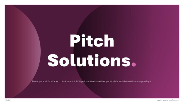 Pitch Solutions Presentation Templates and Google Slides