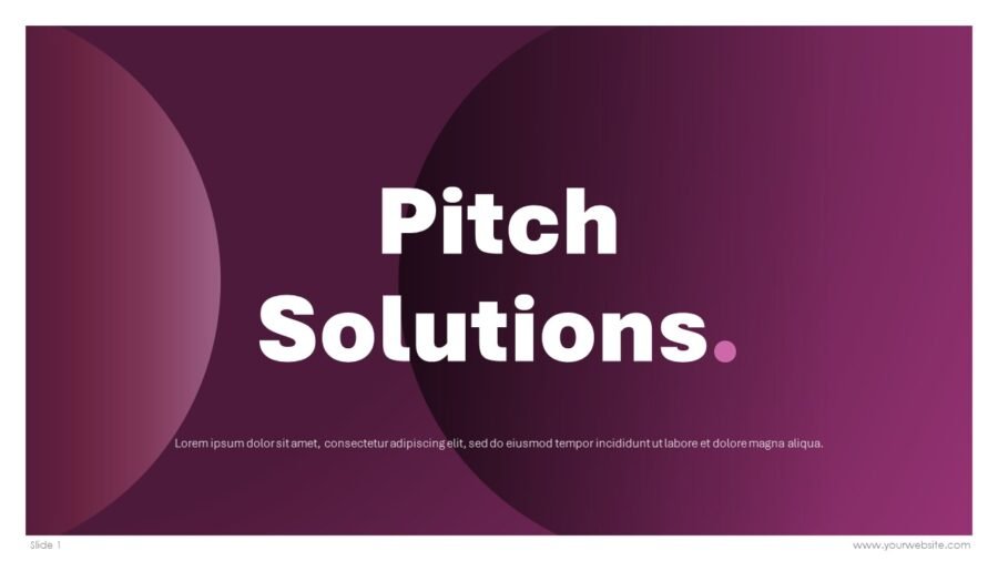Pitch Solutions Presentation Templates and Google Slides