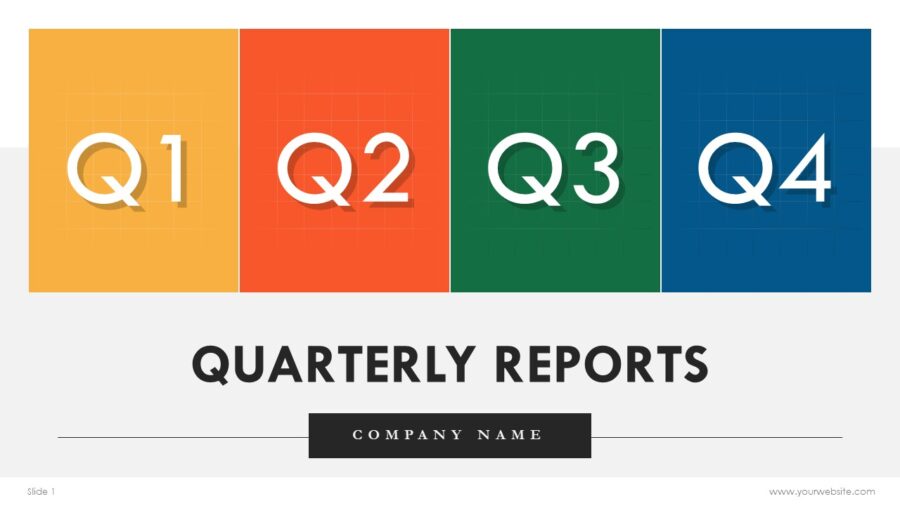 Quarterly Reports Presentation Templates and Google Slides