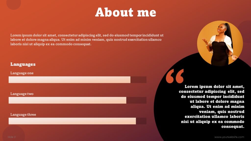 Resume Presentation Templates and Google Slides