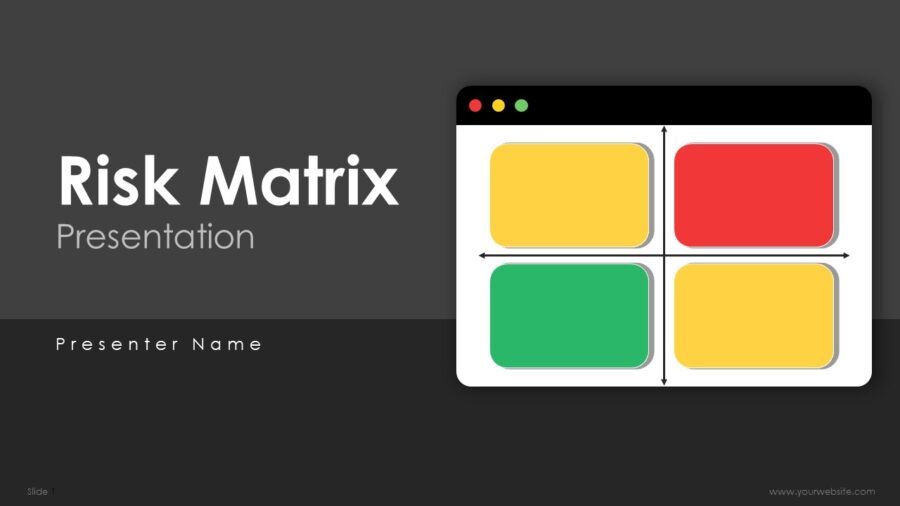 Risk Matrix Presentation - SlidesBrain LTD