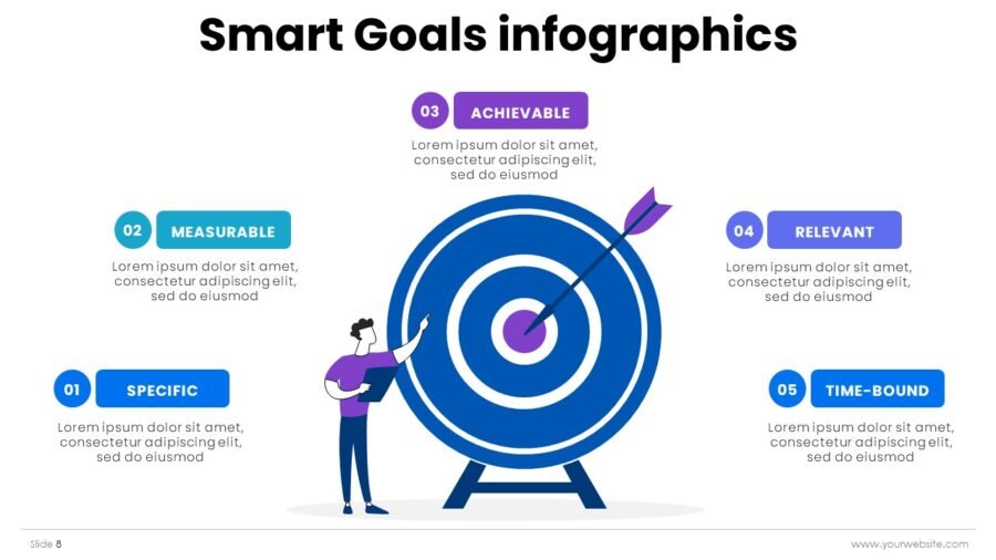 Smart Goals Infographics - SlidesBrain LTD
