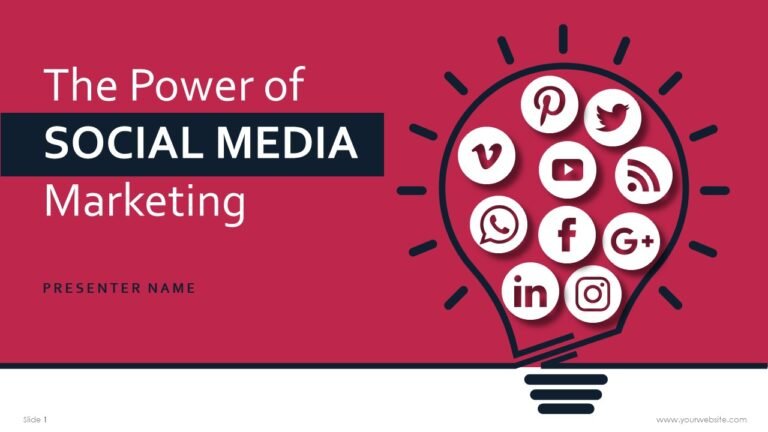The Power Of Social Media Marketing Presentation Templates