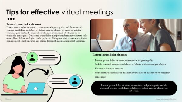Virtual Meetings Presentation Templates and Google Slides