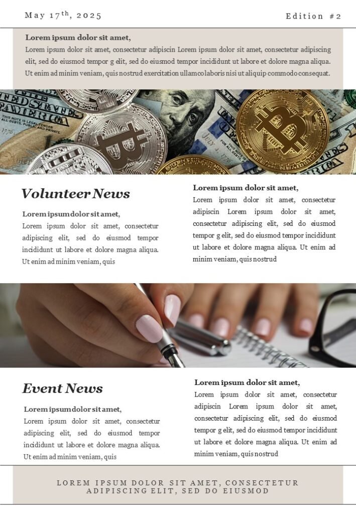 Monthly Newsletter Templates and Google Slides