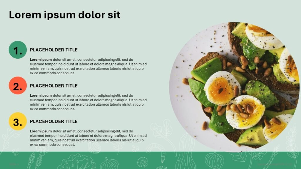 Nutrition Food Templates and Google Slides