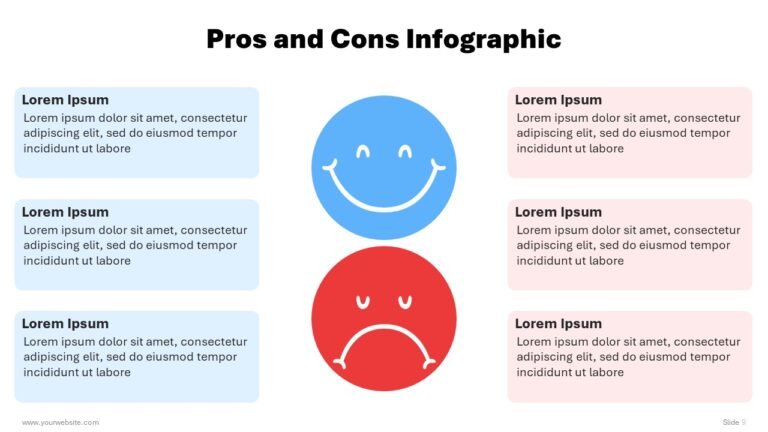 Pros and Cons Infographic - SlidesBrain LTD