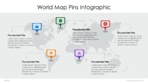 World Map Pins Presentation Templates and Google Slides