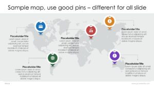 World Map Pins Presentation Templates and Google Slides