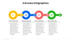 4 Arrows Infographics | SlidesBrain
