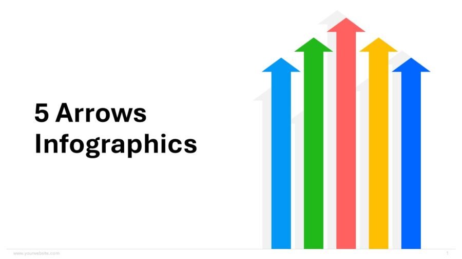 5 Arrows Infographics | SlidesBrain