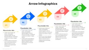 5 Arrows Infographics | SlidesBrain