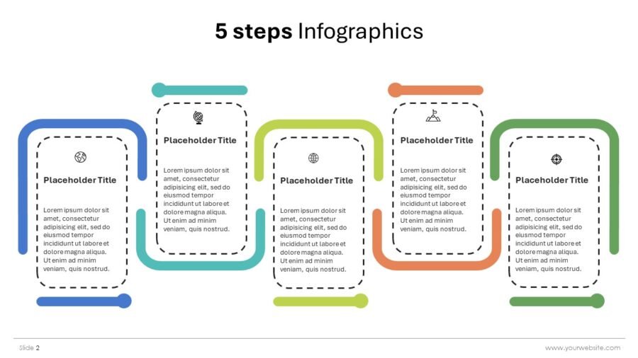 5 Steps Infographics Presentation Templates & Google Slides