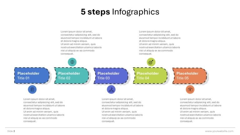 5 Steps Infographics Presentation Templates & Google Slides