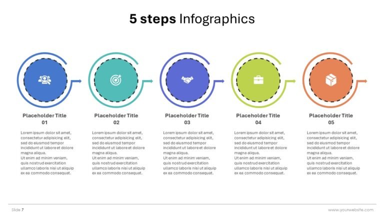 5 Steps Infographics Presentation Templates & Google Slides