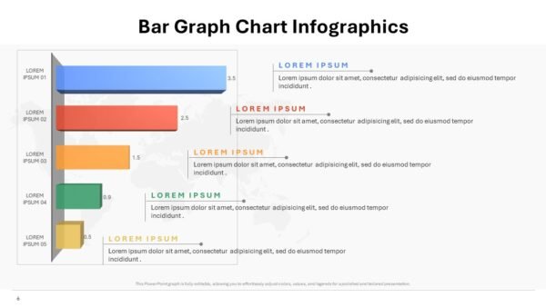 Bar Graph Chart Infographics | SlidesBrain