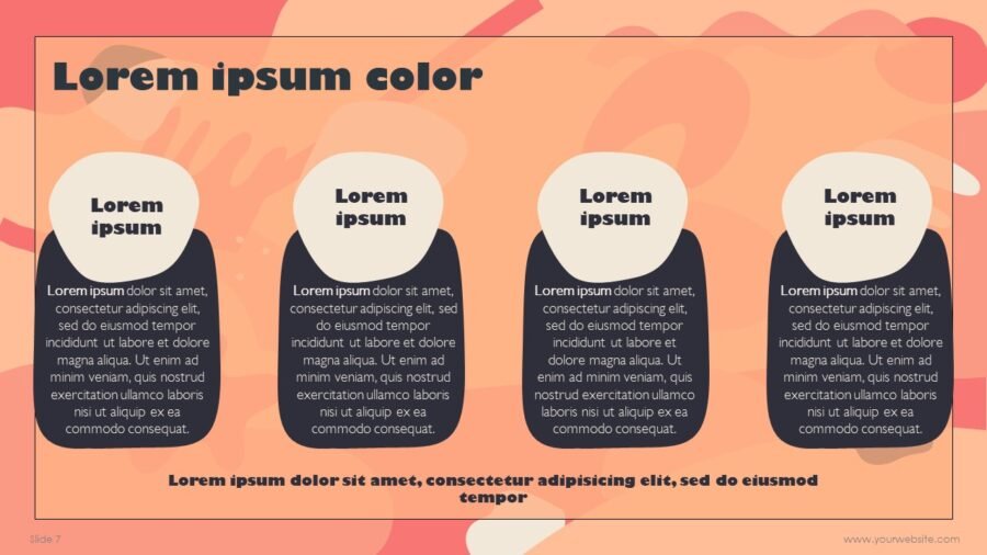 Color of year 2024 Peach Fuzz Template | SlidesBrain