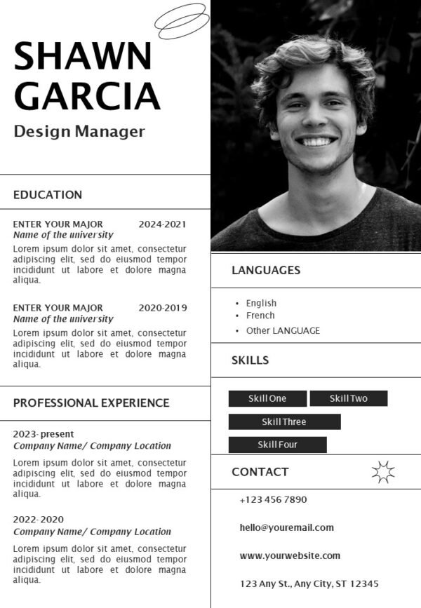 Design Manager Resume Presentation Templates and Google Slides