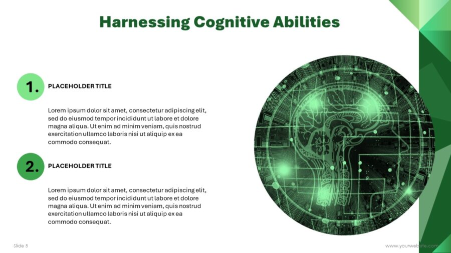 Free Brain Power Geometric PPT Template - SlidesBrain LTD Free Brain Power Geometric PPT Template - SlidesBrain LTD