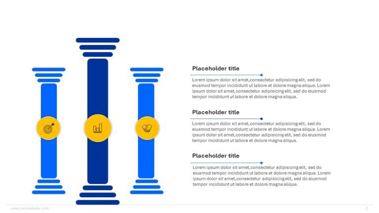 Pillars Infographics Templates-SlidesBrain
