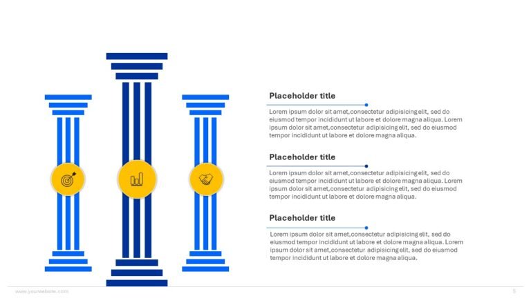 Pillars Infographics Templates-SlidesBrain