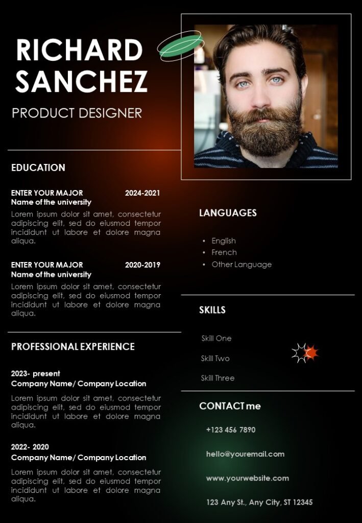 Product Designer Resume Minimal Presentation and Google Slides
