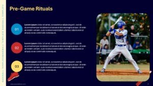 Red and Blue Baseball Template | SlidesBrain