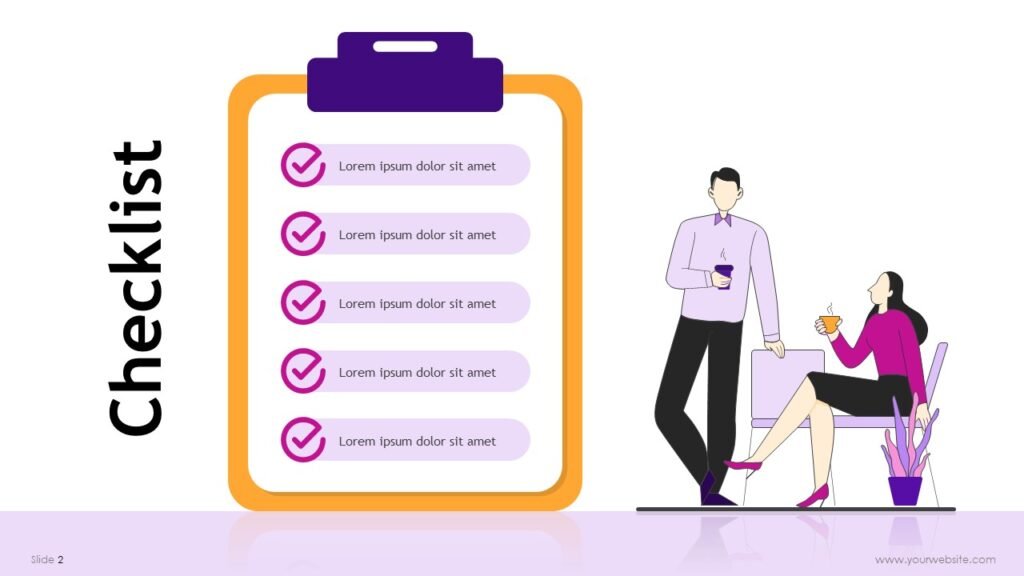 Checklist Infographics Templates and Google Slides