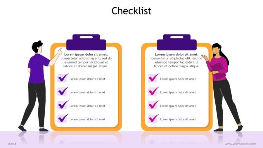Checklist Infographics Templates and Google Slides