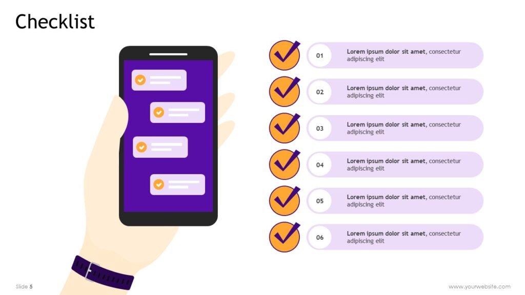 Checklist Infographics Templates and Google Slides
