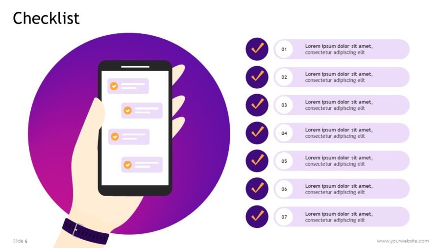 Checklist Infographics Templates and Google Slides