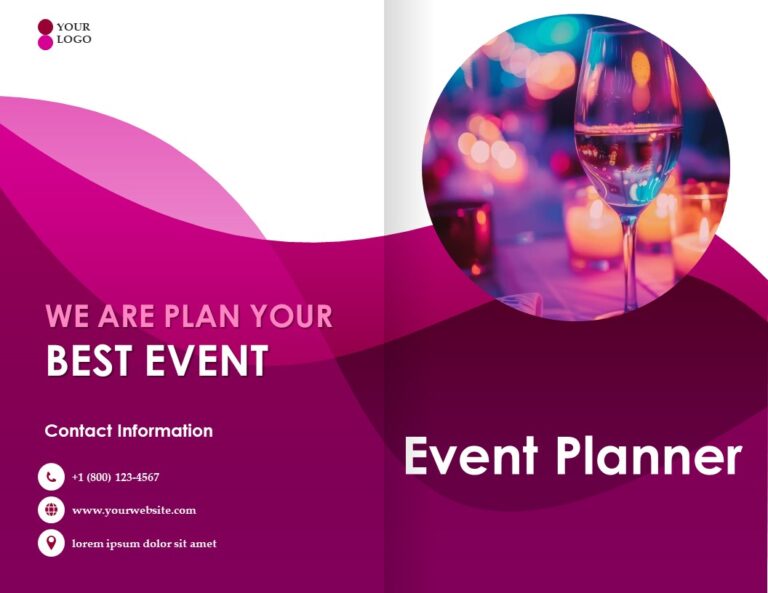 Event Planner Business Brochure Templates and Google Slides