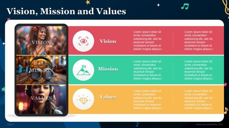 Music App Pitch Deck Presentation Templates & Google Slides
