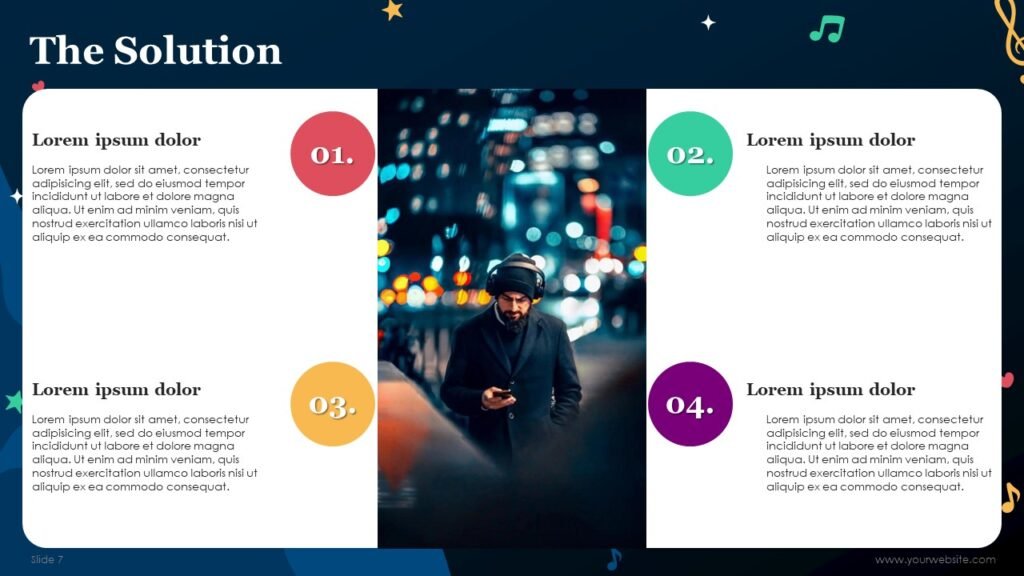 Music App Pitch Deck Presentation Templates & Google Slides