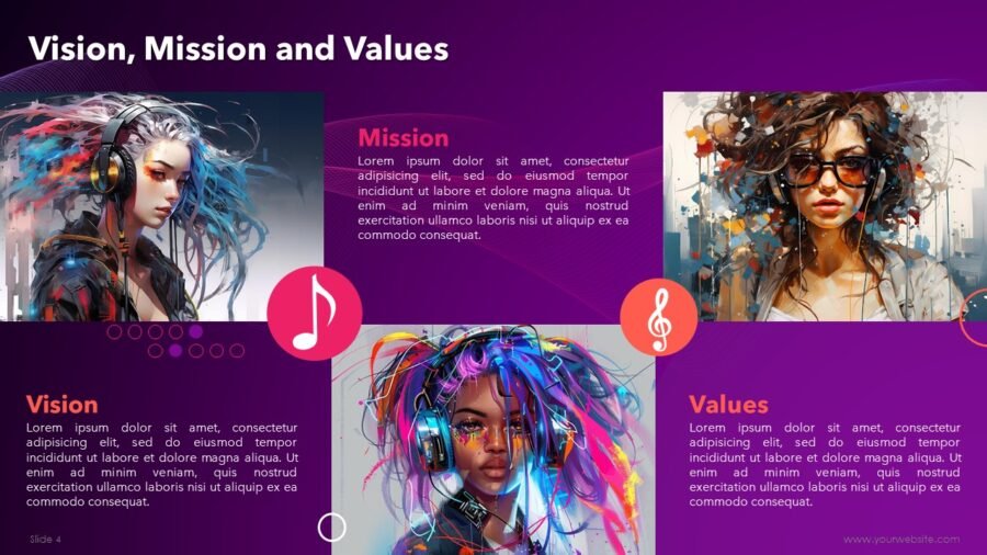 Music Pitch Deck Presentation (PPT) Template | SlidesBrain