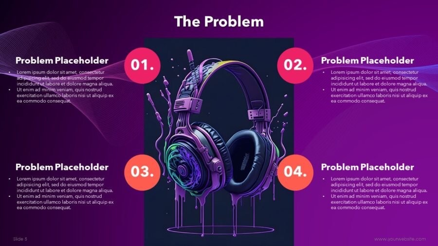 Music Pitch Deck Presentation (PPT) Template | SlidesBrain