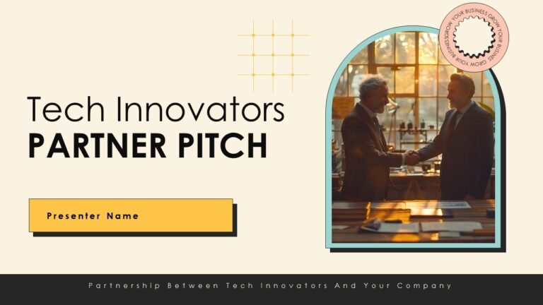 Tech Innovators Partner Pitch Deck | SlidesBrain
