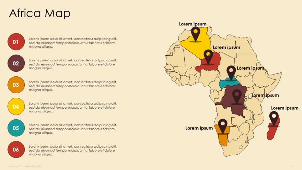 Africa Map Presentation Templates and Google Slides