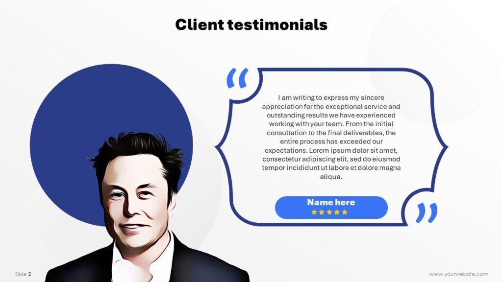 Client Testimonials Presentation Templates and Google Slides