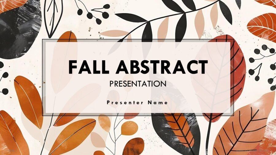 Free Fall Abstract Templates and Google Slides