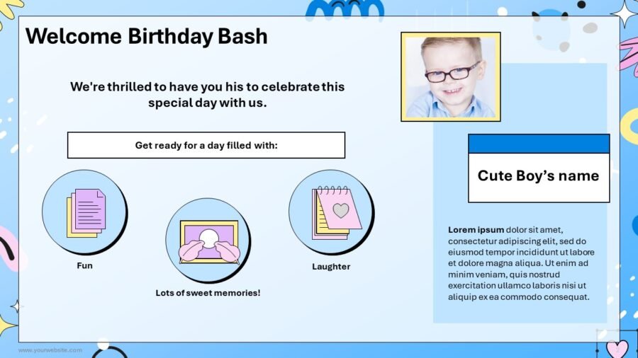Modern Birthday Presentation Templates and Google Slides