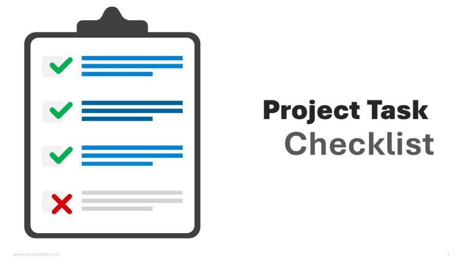 Project Task Checklist Infographic Presentation Templates