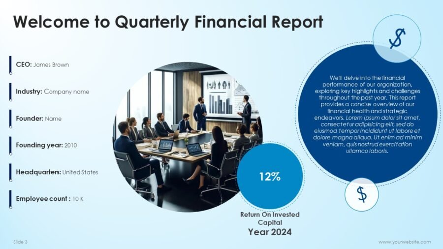 Quarterly Financial Presentation Templates and Google Slides