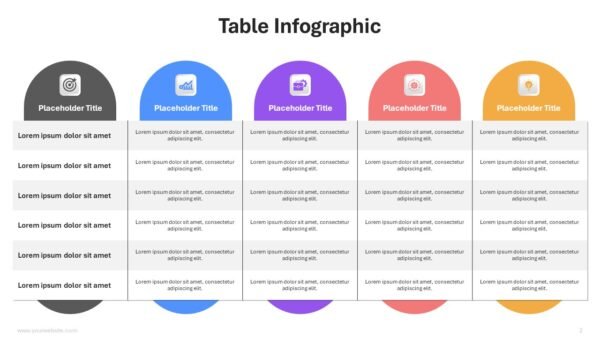Table Infographic PowerPoint Templates and Google Slides