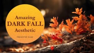 Free Amazing Dark Fall Aesthetic PowerPoint Templates