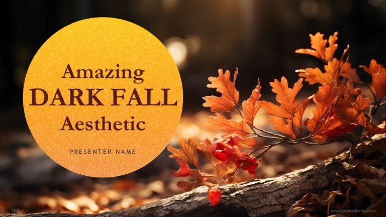 Free Amazing Dark Fall Aesthetic PowerPoint Templates