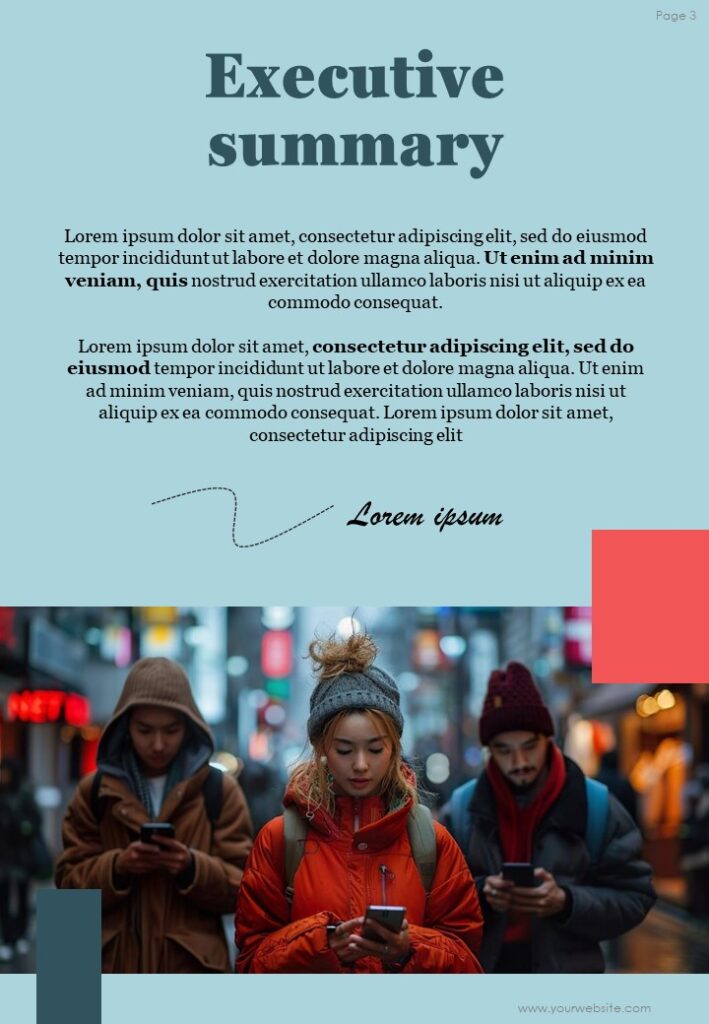 Corporate Blueprint Proposal A4 Presentation and Google Slides