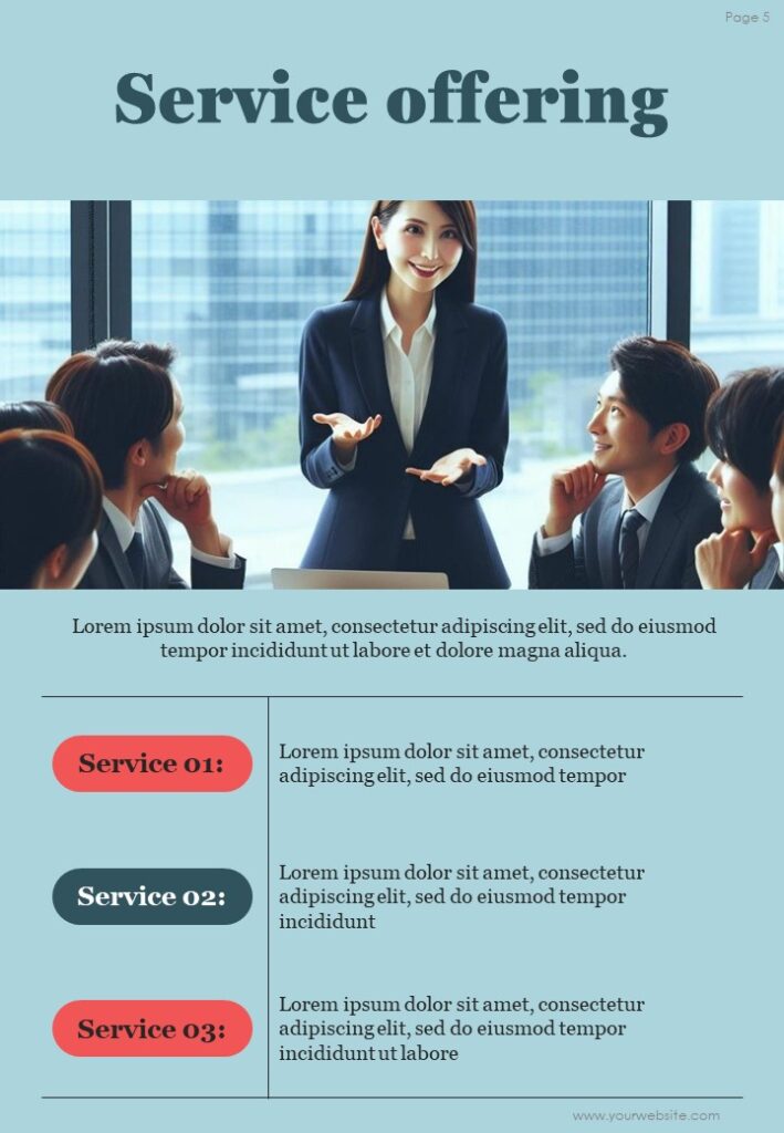 Corporate Blueprint Proposal A4 Presentation and Google Slides