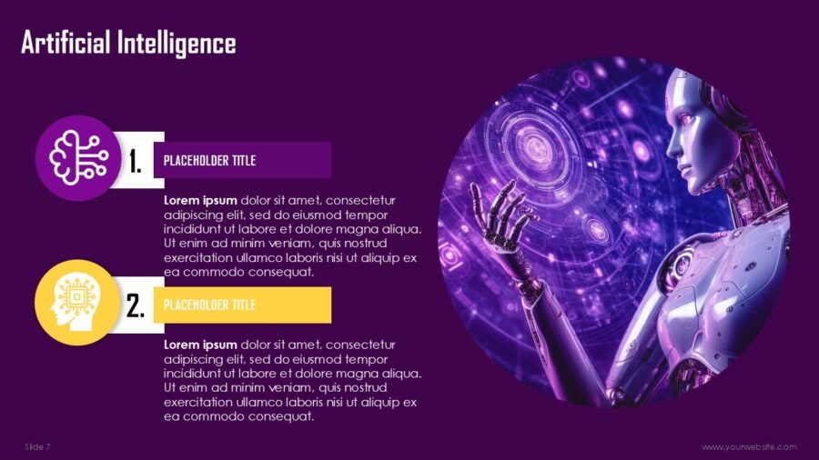 Evolution of Artificial Intelligence PowerPoint Templates and Google Slides