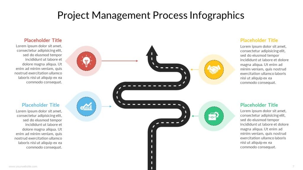 Project Management Process Infographics Templates